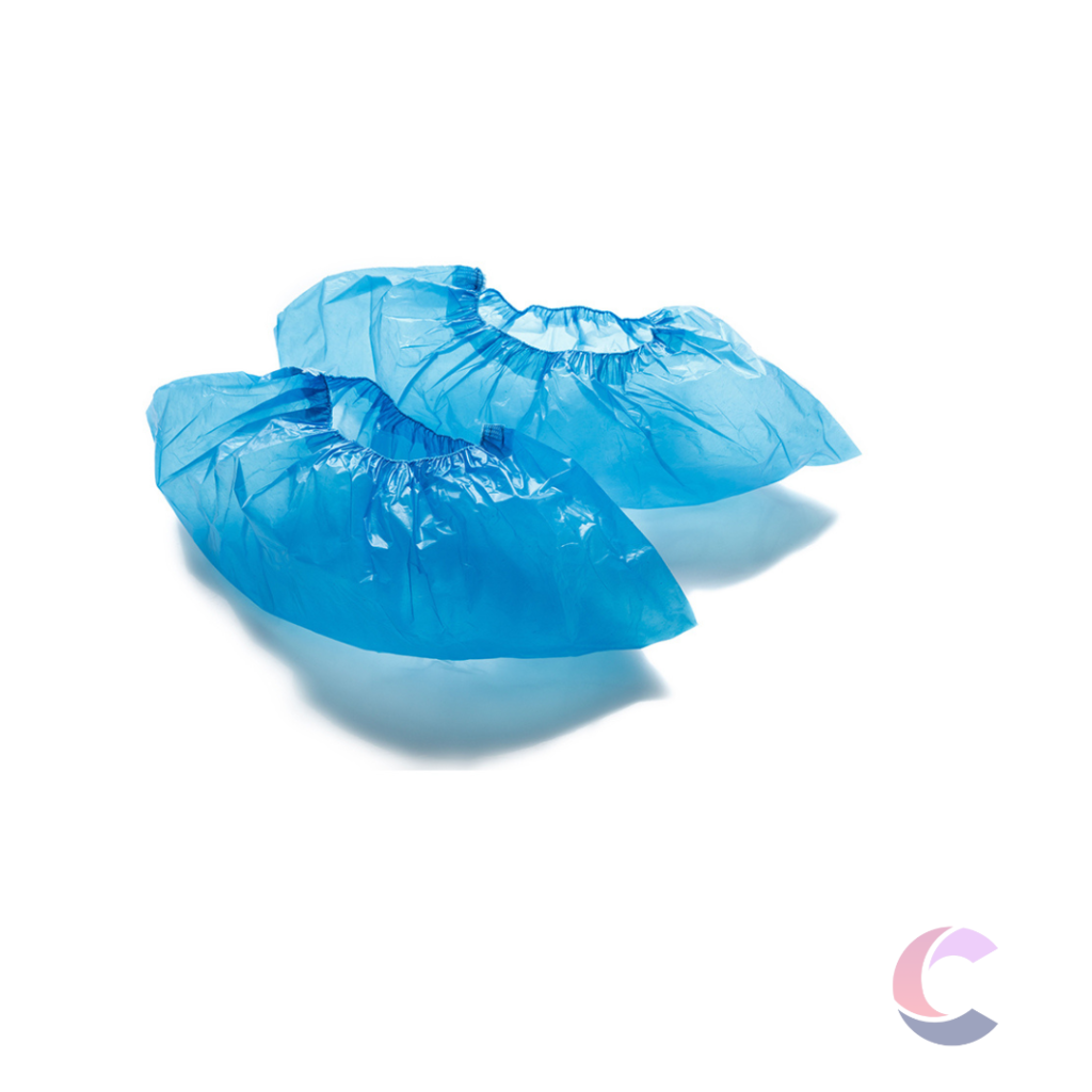 Ποδονάρια πλαστικά μιας χρήσης μπλε - Crystal Medical